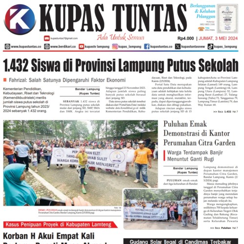 Kupas Tuntas - Surat Kabar Harian Kupas Tuntas Edisi Jumat, 03 Mei 2024