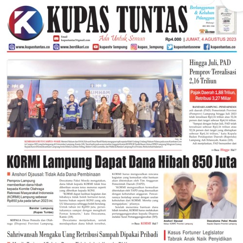Kupas Tuntas - Surat Kabar Harian Kupas Tuntas Edisi Jumat, 04 Agustus 2023