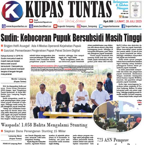 Kupas Tuntas - Surat Kabar Harian Kupas Tuntas Edisi Jumat, 28 Juli 2023