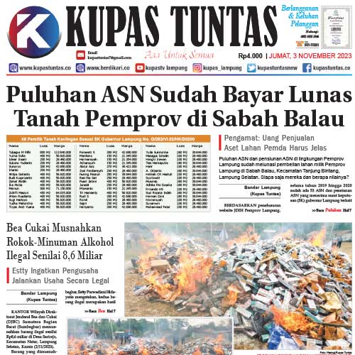 Kupas Tuntas - Surat Kabar Harian Kupas Tuntas Edisi Jumat, 3 November 2023 Kupas Tuntas - Surat Kabar Harian Kupas Tuntas Edisi Jumat, 3 November 2023