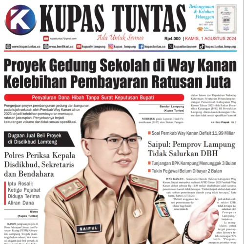 Kupas Tuntas - Surat Kabar Harian Kupas Tuntas Edisi Kamis, 01 Agustus 2024