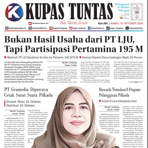 Kupas Tuntas - Surat Kabar Harian Kupas Tuntas Edisi Kamis, 10 Oktober 2024