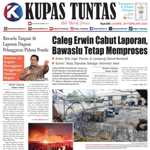 Kupas Tuntas - Surat Kabar Harian Kupas Tuntas Edisi Kamis, 29 Februari 2024