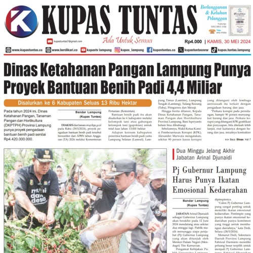 Kupas Tuntas - Surat Kabar Harian Kupas Tuntas Edisi Kamis, 30 Mei 2024