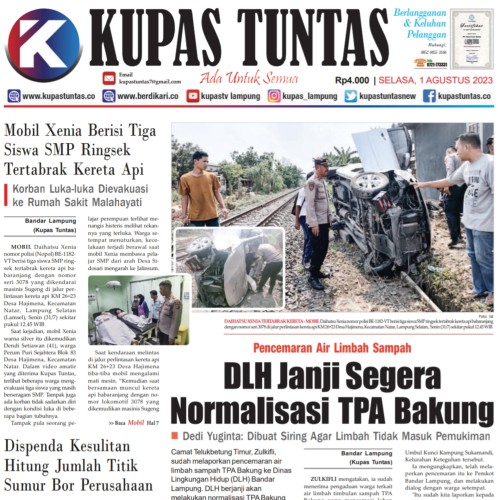 Kupas Tuntas - Surat Kabar Harian Kupas Tuntas Edisi Selasa, 01 Agustus 2023