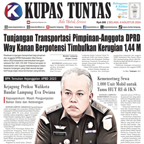 Kupas Tuntas - Surat Kabar Harian Kupas Tuntas Edisi Selasa, 06 Agustus 2024