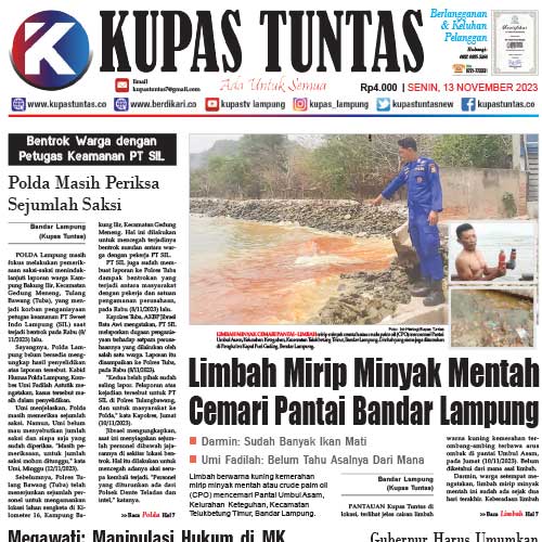 Kupas Tuntas - Surat Kabar Harian Kupas Tuntas Edisi Senin, 13 November 2023