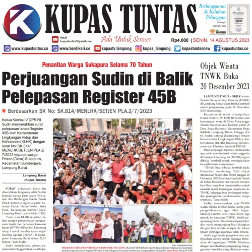 Kupas Tuntas - Surat Kabar Harian Kupas Tuntas Edisi Senin, 14 Agustus 2023