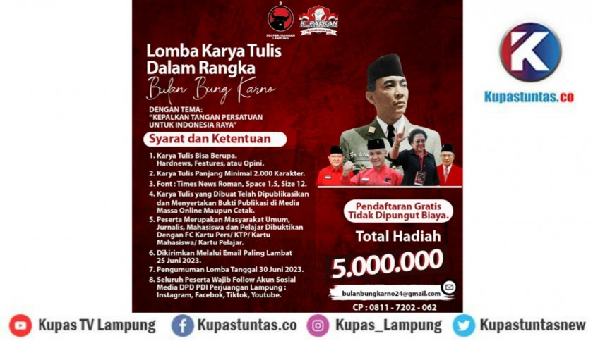 Kupas Tuntas - DPD PDI Perjuangan Lampung Gelar Lomba Karya Tulis ... Kupas Tuntas - DPD PDI Perjuangan Lampung Gelar Lomba Karya Tulis ...