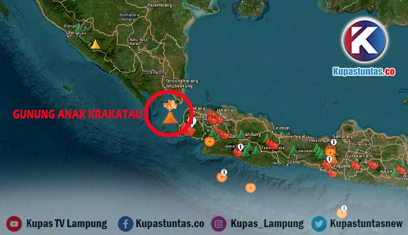 Kupas Tuntas - Gunung Anak Krakatau Erupsi 53 Kali Sepanjang 2023, Berikut Rinciannya
