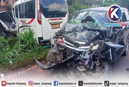 Kupas Tuntas - 2 Mobil Adu Banteng di Lampung Timur, 4 Orang Luka Berat