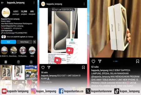 Kupas Tuntas - Akun Instagram Bappeda Lampung Diduga Diretas