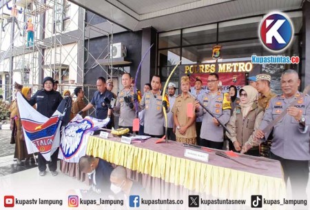 Kupas Tuntas - Delapan Anggota Geng Motor di Metro Ditangkap, Enam Diantaranya Pelajar