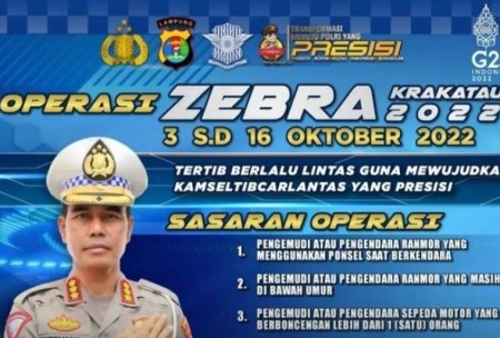 Kupas Tuntas - Hari Terakhir Ops Zebra Krakatau 2022, 318 Pengendara di Bandar Lampung Kena ...