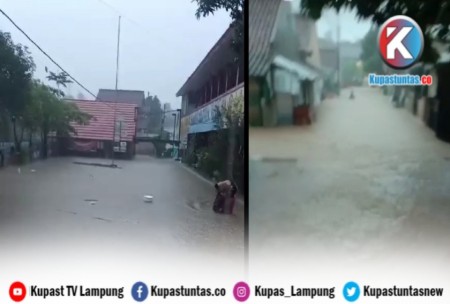 Kupas Tuntas - Hujan Lebat, Sejumlah Wilayah di Bandar Lampung Dikepung Banjir