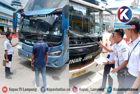 Kupas Tuntas - Jelang Nataru, Terminal Rajabasa Baru Ramp Check 50 Kendaraan