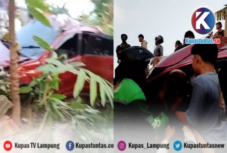 Kupas Tuntas - Mobil Brio Tertabrak dan Terseret Kereta Api Hingga 30 Meter di Bandar Lampung