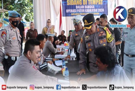Kupas Tuntas - Operasi Krakatau 2024, Polres Lampung Tengah Terapkan Sidang di Tempat