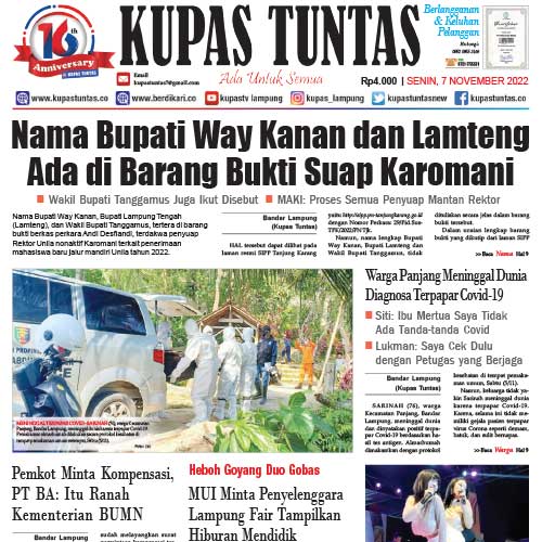 Kupas Tuntas - Surat Kabar Harian Kupas Tuntas Edisi Senin, 07 November 2022
