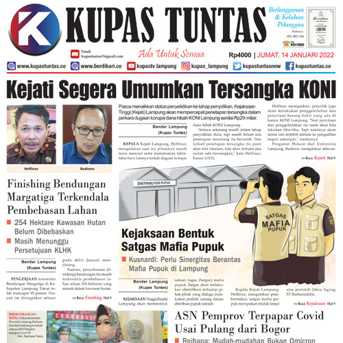 Kupas Tuntas - Surat Kabar Harian Kupas Tuntas Edisi Jumat, 14 Januari 2022