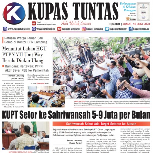Kupas Tuntas - Surat Kabar Harian Kupas Tuntas Edisi Jumat, 16 Juni 2023