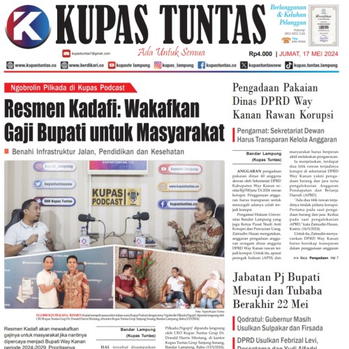 Kupas Tuntas - Surat Kabar Harian Kupas Tuntas Edisi Jumat, 17 Mei 2024