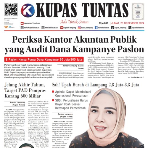 Kupas Tuntas - Surat Kabar Harian Kupas Tuntas Edisi Jumat, 20 Desember ...