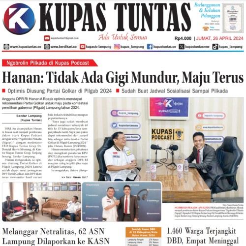 Kupas Tuntas - Surat Kabar Harian Kupas Tuntas Edisi Jumat, 26 April 2024