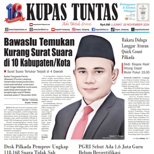 Kupas Tuntas - Surat Kabar Harian Kupas Tuntas Edisi Jumat, 29 November 2024