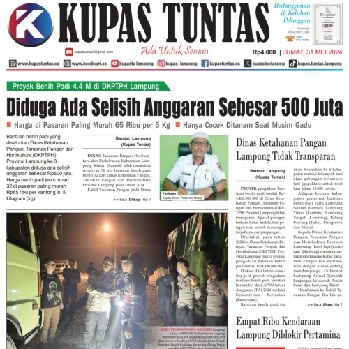Kupas Tuntas - Surat Kabar Harian Kupas Tuntas Edisi Jumat, 31 Mei 2024
