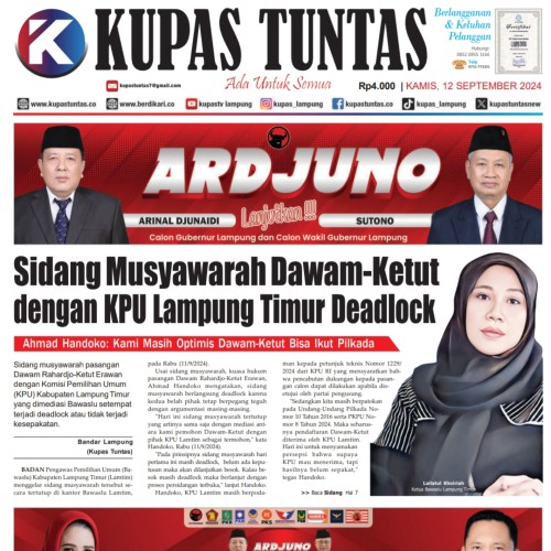 Kupas Tuntas - Surat Kabar Harian Kupas Tuntas Edisi Kamis, 12 September 2024