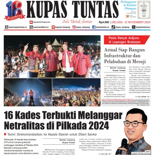 Kupas Tuntas - Surat Kabar Harian Kupas Tuntas Edisi Selasa, 12 November 2024