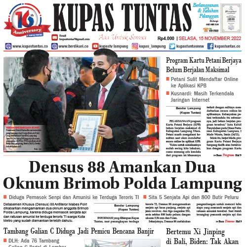 Kupas Tuntas - Surat Kabar Harian Kupas Tuntas Edisi Selasa, 15 November 2022