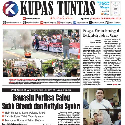 Kupas Tuntas - Surat Kabar Harian Kupas Tuntas Edisi Selasa, 20 Februari 2024