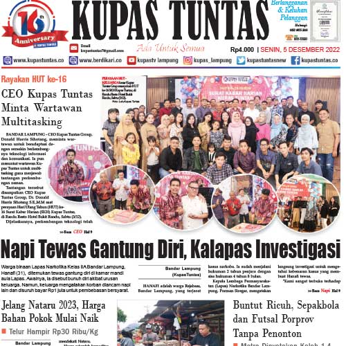 Kupas Tuntas - Surat Kabar Harian Kupas Tuntas Edisi Senin, 5 Desember 2022